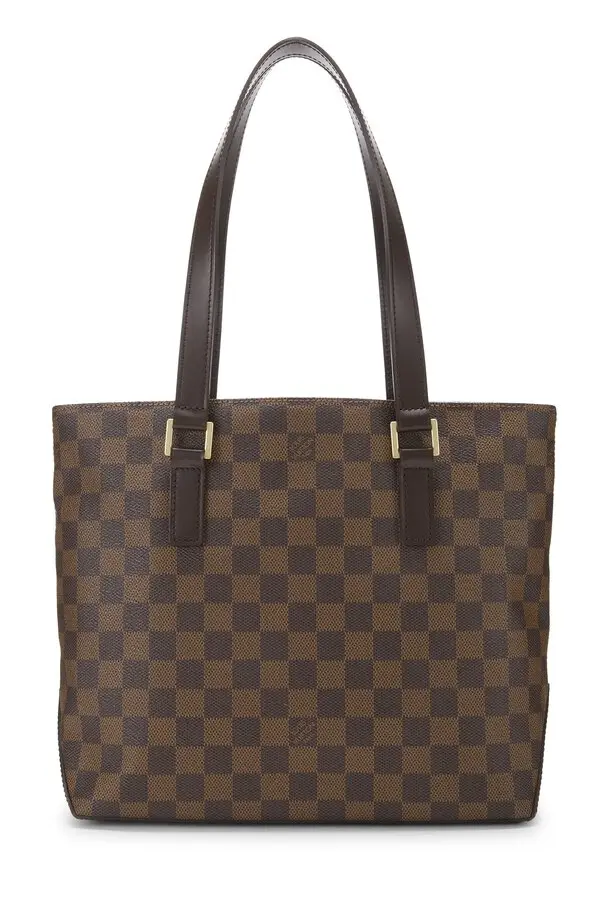 LOUIS VUITTON Damier Ebene Cabas Piano Tote - Brown