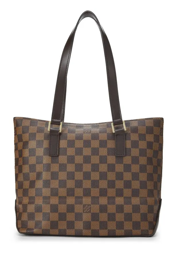 LOUIS VUITTON Damier Ebene Cabas Piano Tote - Brown