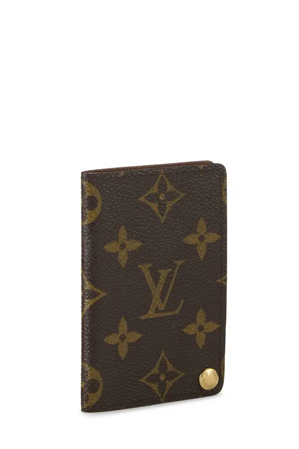 LOUIS VUITTON Monogram Canvas Pression Card Holder