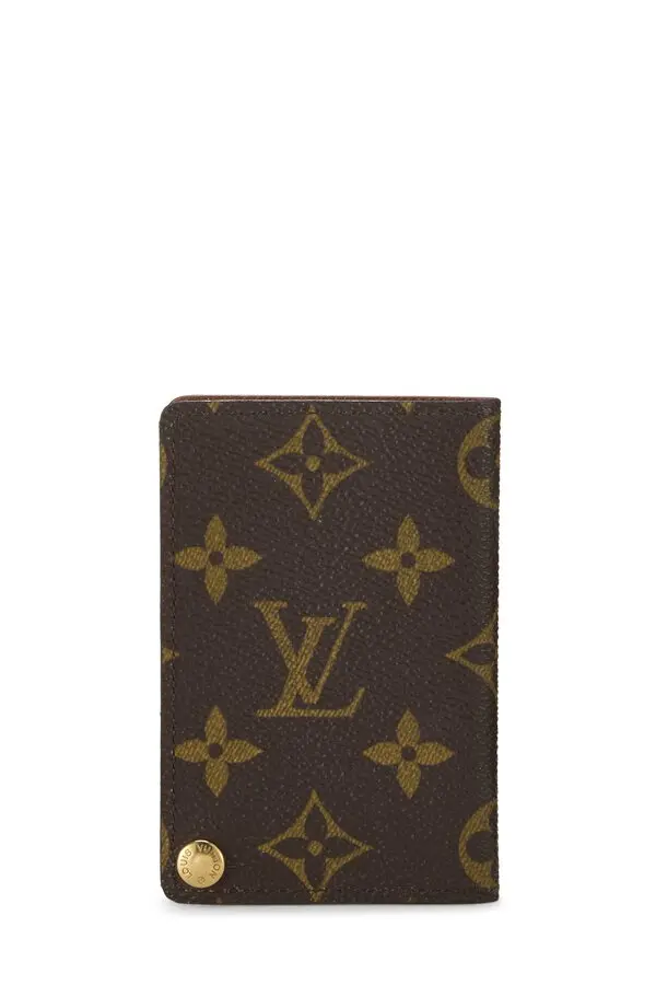 LOUIS VUITTON Monogram Canvas Pression Card Holder
