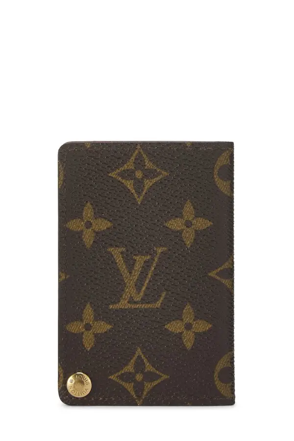 LOUIS VUITTON Monogram Canvas Pression Card Holder