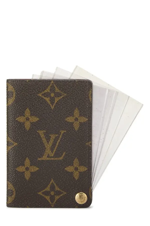 LOUIS VUITTON Monogram Canvas Pression Card Holder