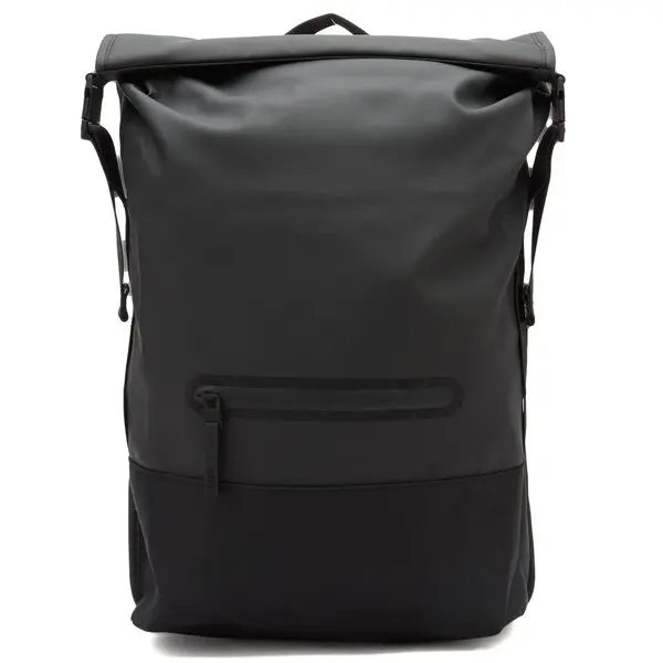 Rains Trail Rolltop Backpack - Black