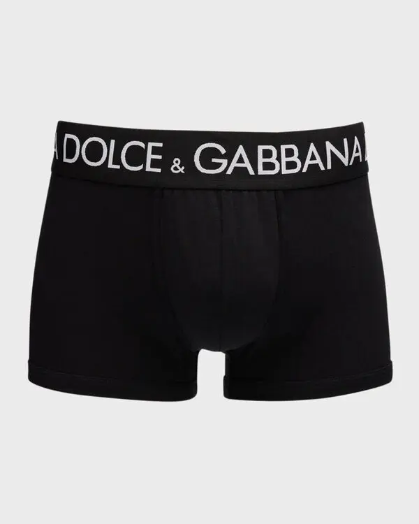 Dolce & Gabbana Apos;s 2-pack Waistband-logo Jersey Boxers