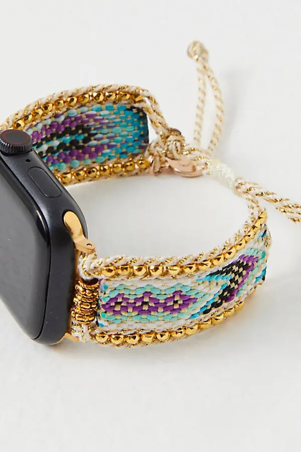 CAPE DIABLO Friendship Bracelet Apple Watch Band - Golden Flower