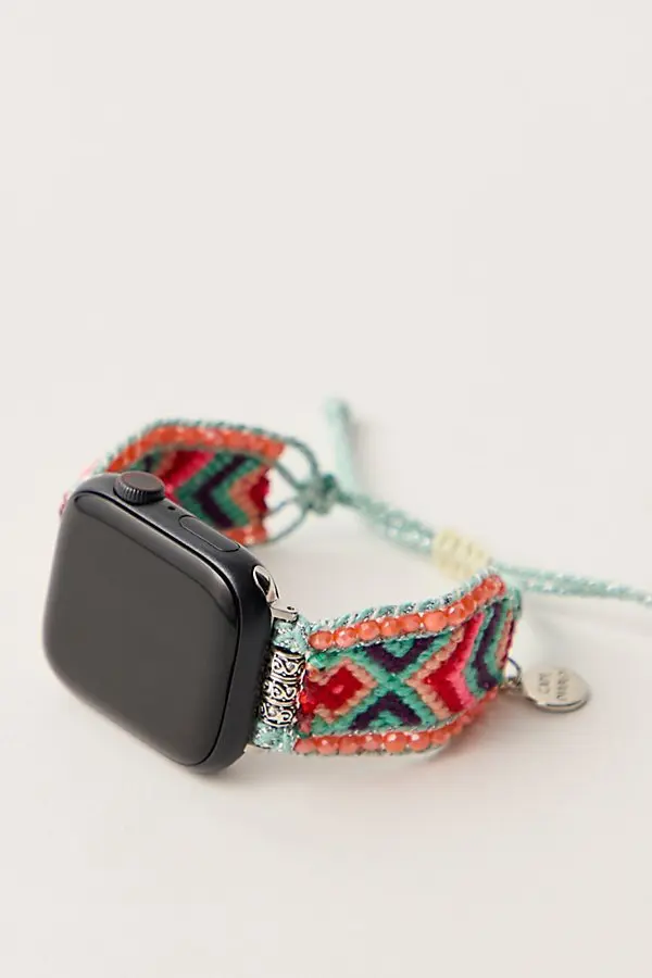 CAPE DIABLO Beaded Apple Watch Band - Peachy Paradise