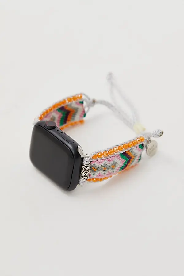 CAPE DIABLO Beaded Apple Watch Band - Tropical Sunset