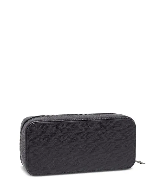 Tumi Nassau Slg Leather Embossed Travel Watch Case