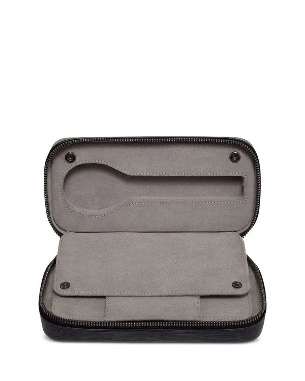 Tumi Nassau Slg Leather Embossed Travel Watch Case