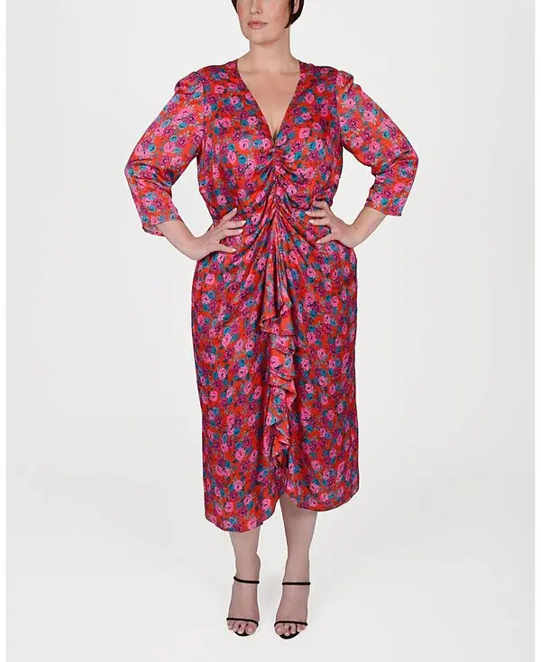 MAYES NYC Winnie Rnr Dress - Mini Rose Print