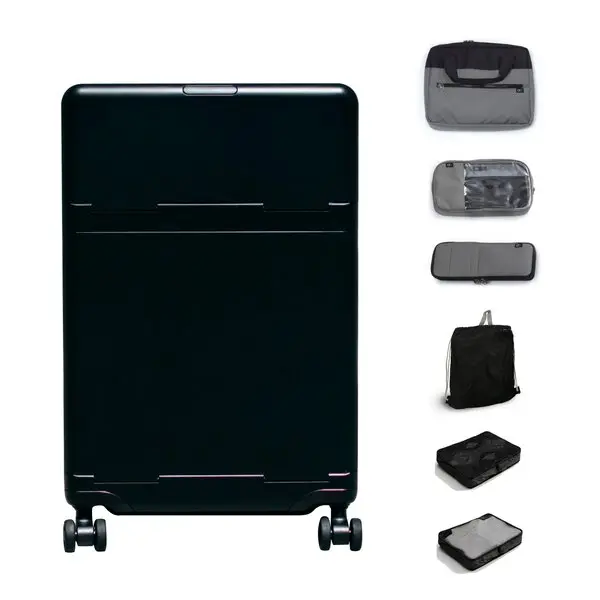 BARMES Wheeled Carry-on Suitcase With Gym Bag And Packing Cubes