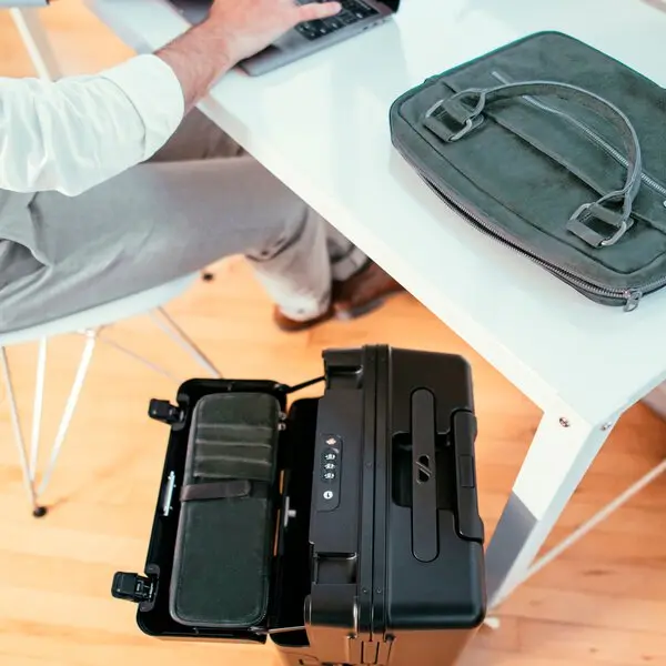 BARMES Wheeled Carry-on Suitcase With Gym Bag And Packing Cubes