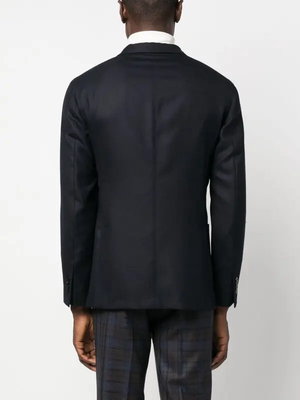 Boglioli Single-breasted Virgin Wool Blazer - Blue