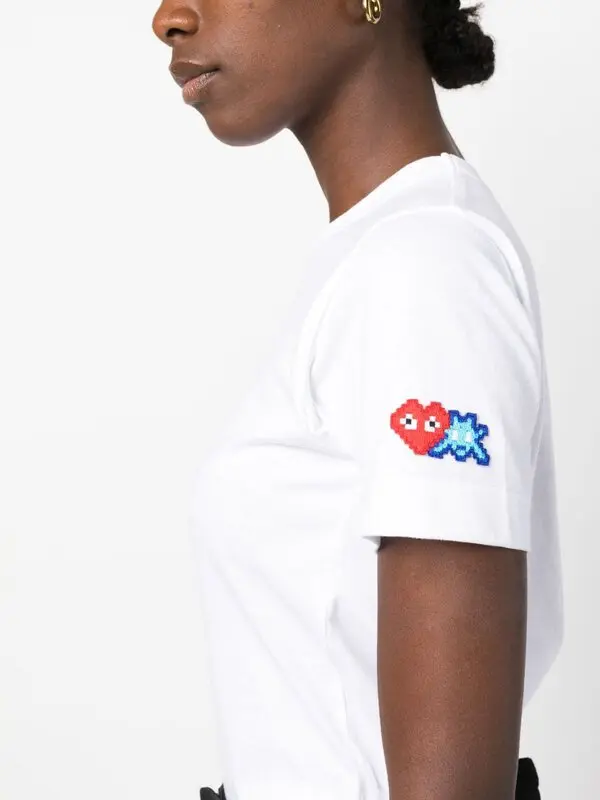 Play Comme Des Garcon Logo-patch T-shirt