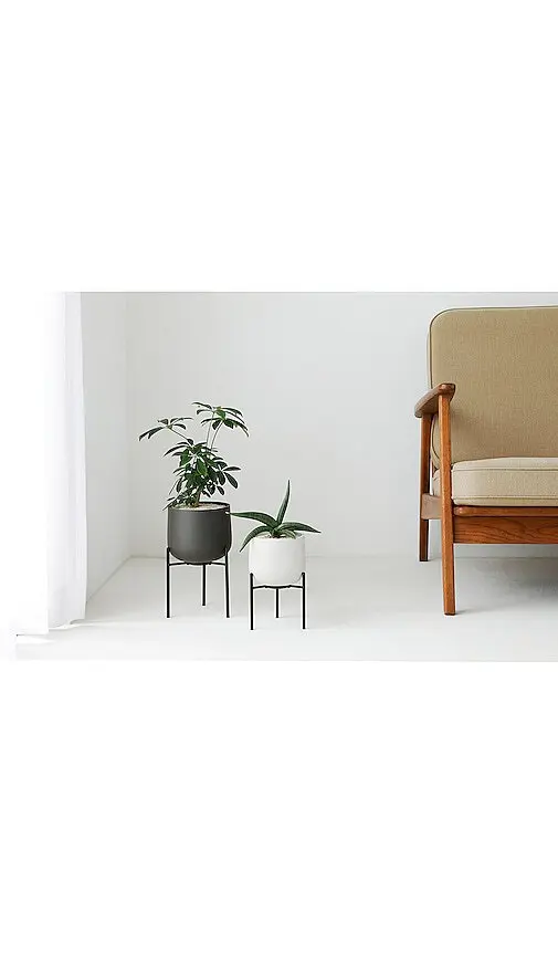 KINTO 5in Ceramic Plant Pot 211 In Cream