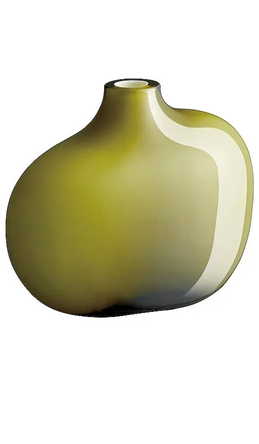 KINTO Sacco Vase Glass 01 In Olive - Green