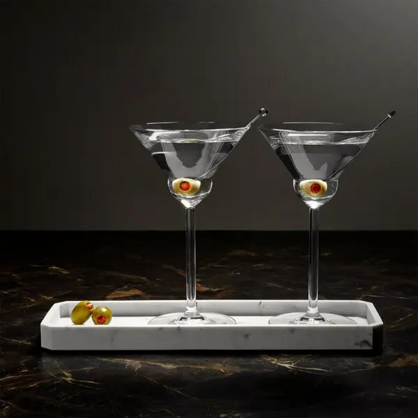 NUDE GLASS Vintage Rounded Martini Glasses, Set Of 2