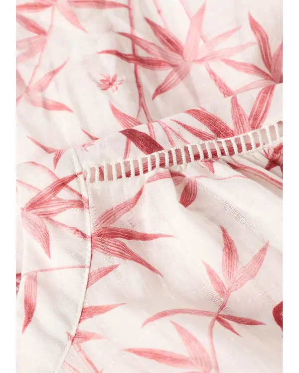 LABRAZEL Whistles Tropical Bird Textured Shirt - Pink Multi