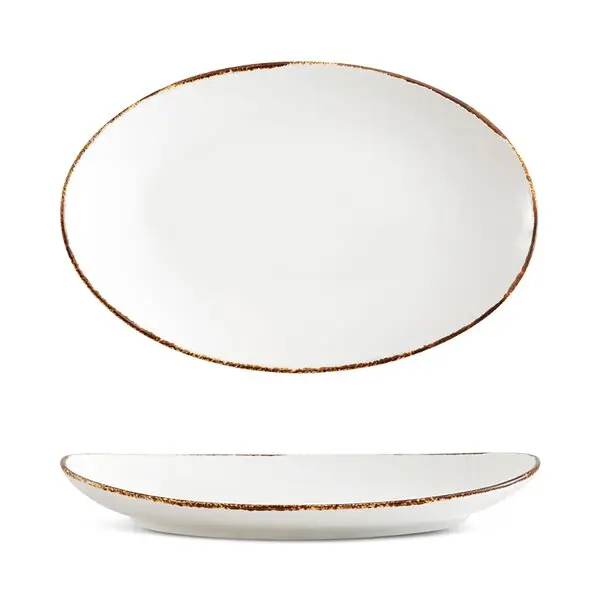 FORTESSA Salt Oval Coupe Platter, 12.5 - White