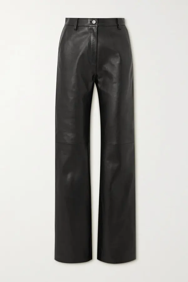 Magda Butrym Leather Wide-leg Pants