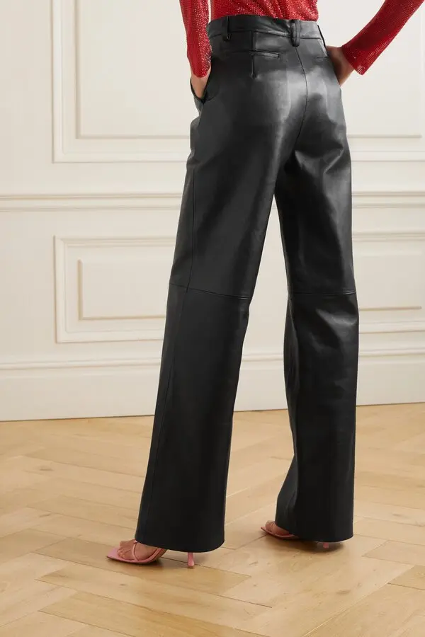 Magda Butrym Leather Wide-leg Pants