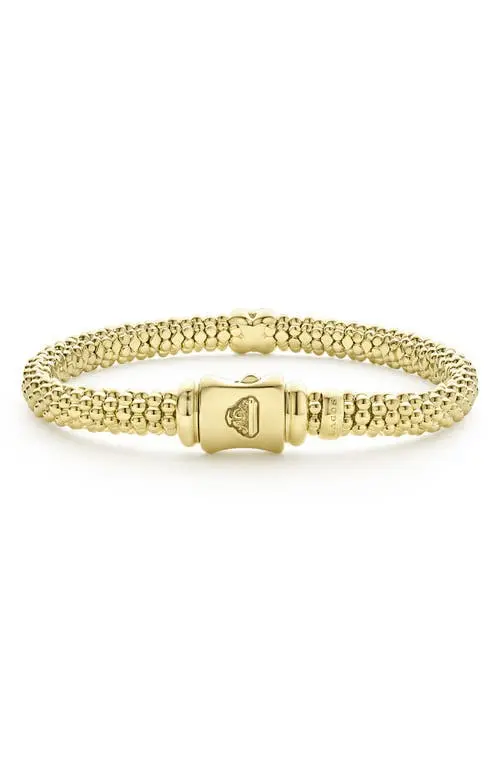 Lagos 18k Yellow Gold Pavé Diamond Bracelet - N/a