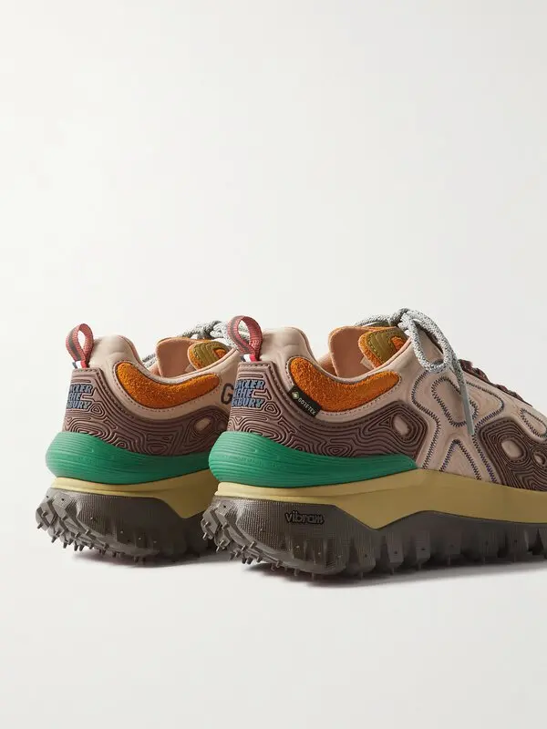 Moncler Salehe Bembury Trailgrip Grain Sneakers - Brown