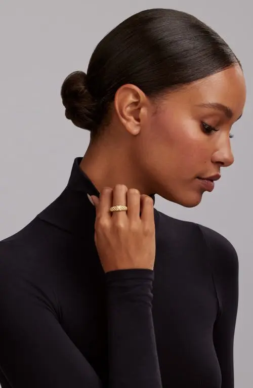 Lagos Embrace Pavé Diamond Ring In 18k Gold