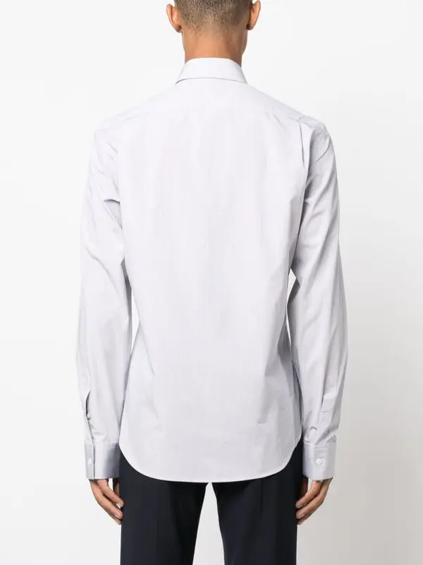 LANVIN Grid-pattern Cotton Shirt