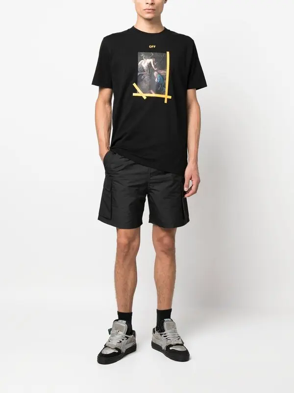 Off-White Arrows Caravaggio Print T-shirt - Black