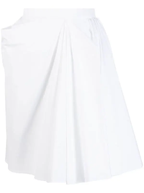 Alexander McQueen Draped Cotton Miniskirt