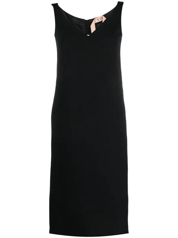 N°21 Ruched-strap Midi Dress