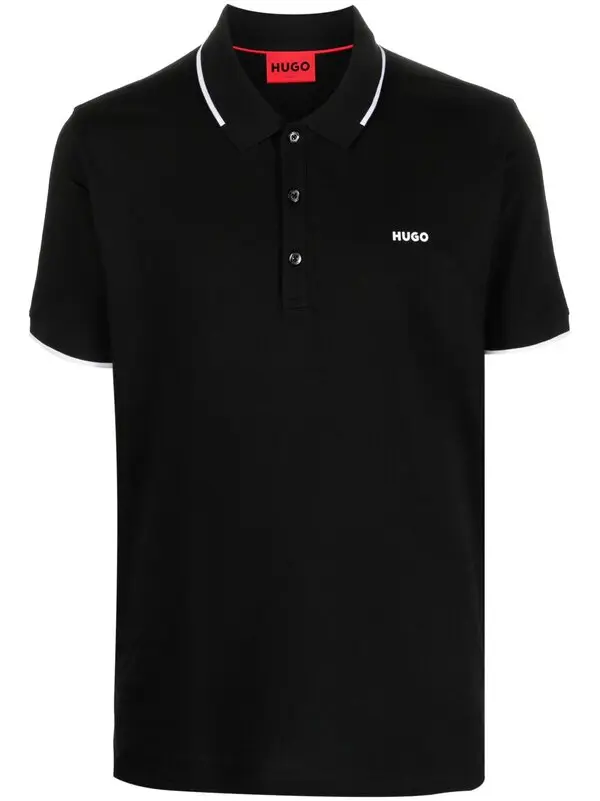 Hugo Logo-print Cotton Polo Shirt