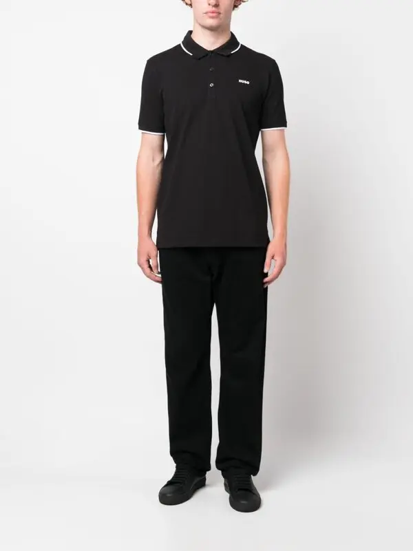 Hugo Logo-print Cotton Polo Shirt