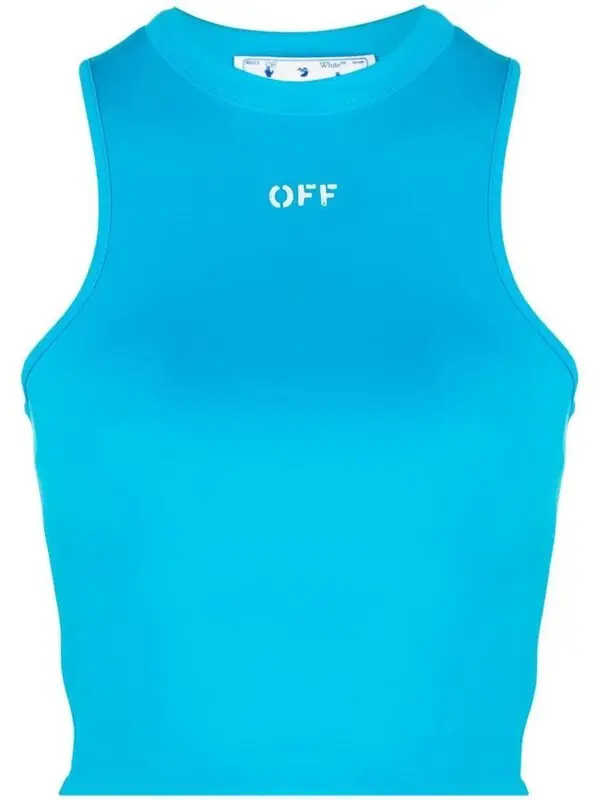 Off-White Rowing Logo-print Crop Top