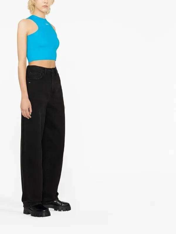Off-White Rowing Logo-print Crop Top