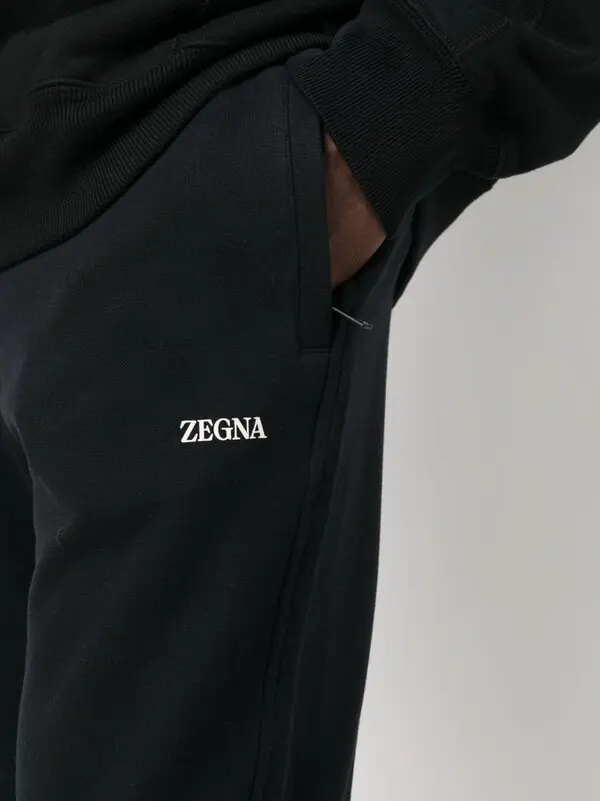 Zegna Logo-print Cotton Track Pants
