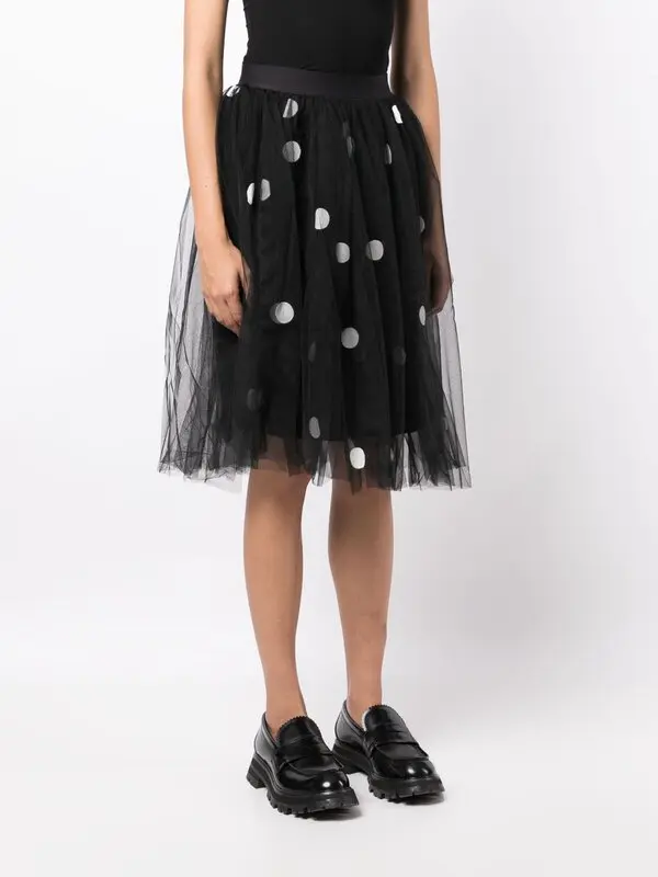 JNBY Polka-dot A-line Skirt