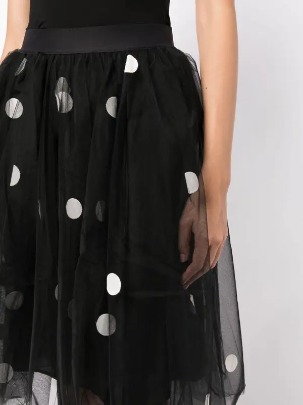JNBY Polka-dot A-line Skirt