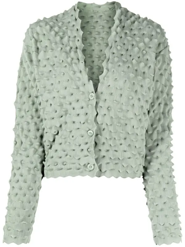 JNBY V-neck Cropped Cardigan