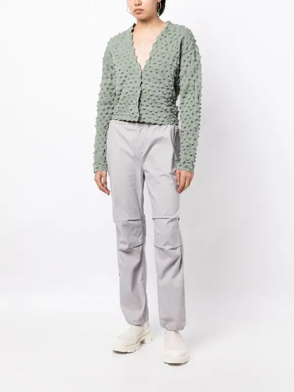 JNBY V-neck Cropped Cardigan