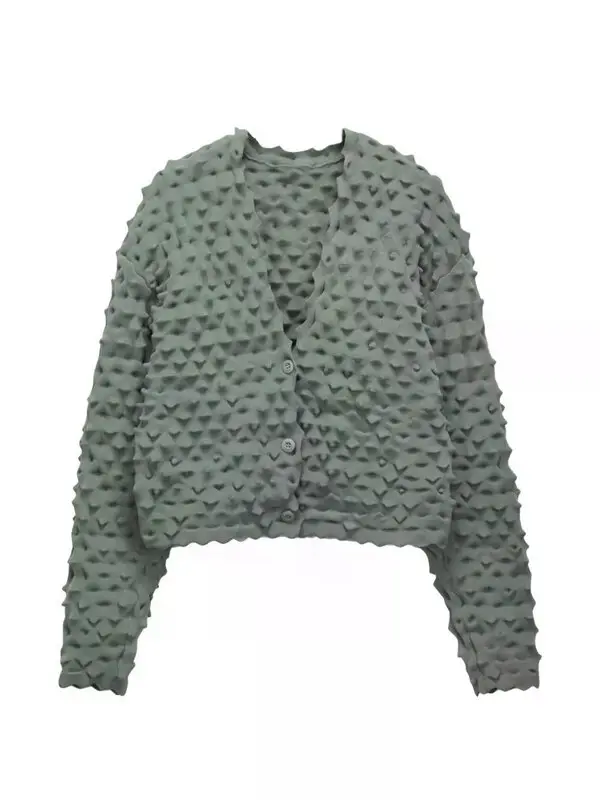 JNBY V-neck Cropped Cardigan