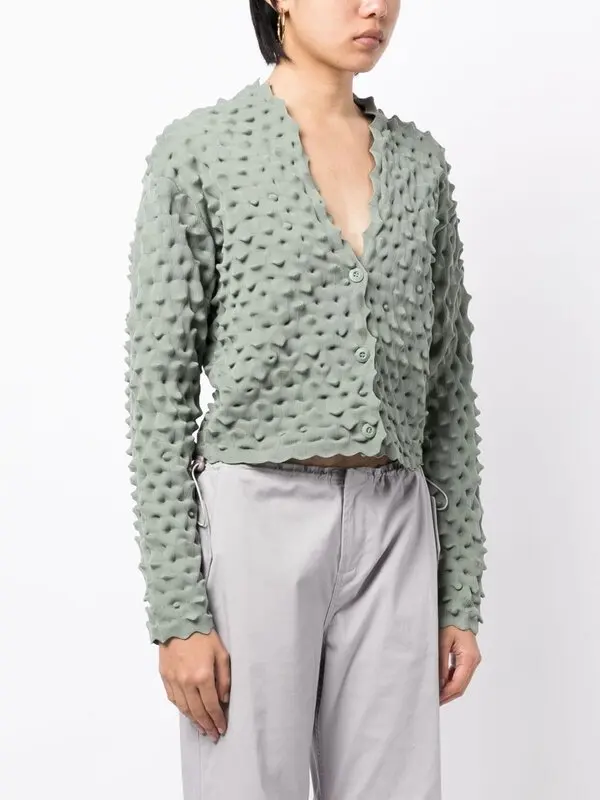 JNBY V-neck Cropped Cardigan