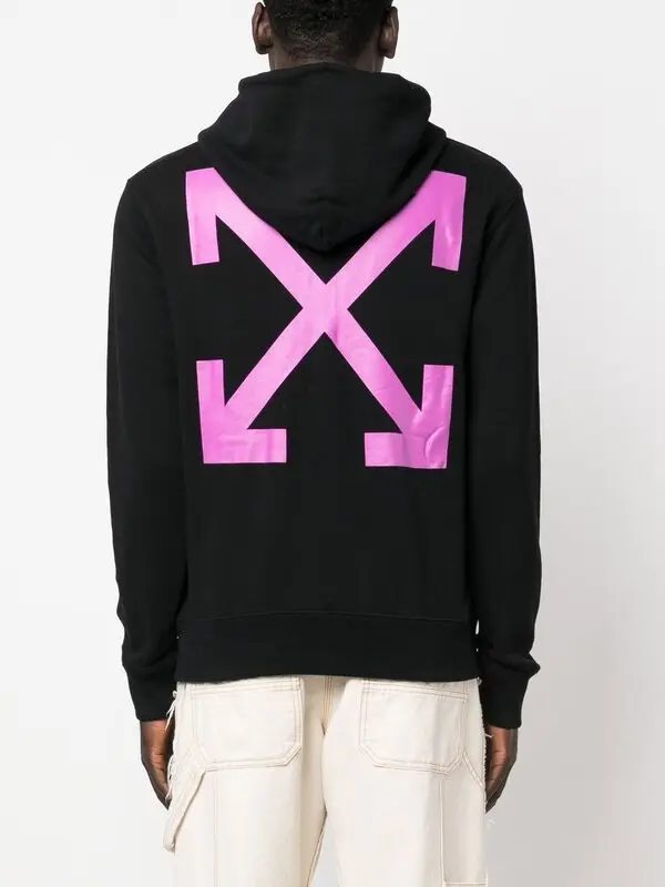 Off-White Caravaggio Print Cotton Hoodie