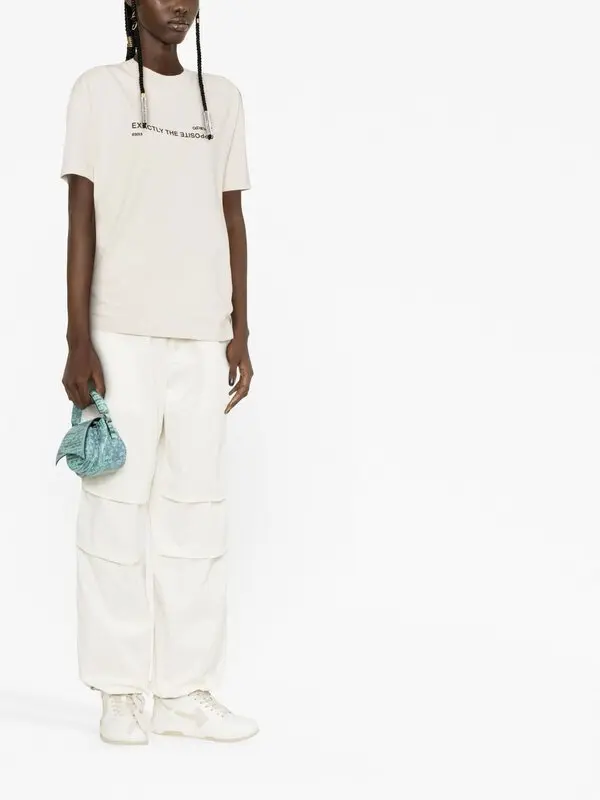 Off-White Exactly The Opposite-print T-shirt - Grey