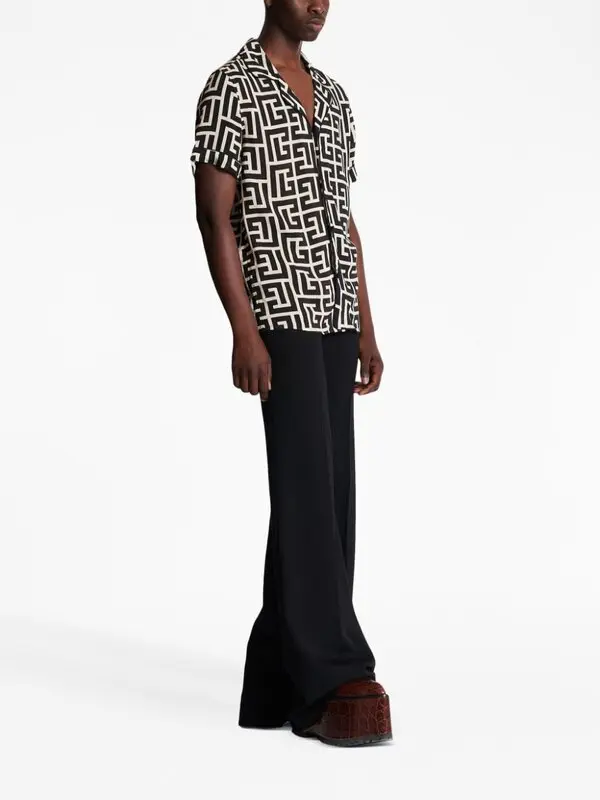 Balmain Monogram-print Pyjama Shirt