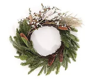 SAFAVIEH Faux 21' Pine & Olive Leaf Wreath - One-color