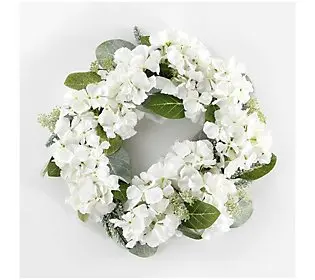 SAFAVIEH Faux 22' Hydrangea & Magnolia Wreath - One-color