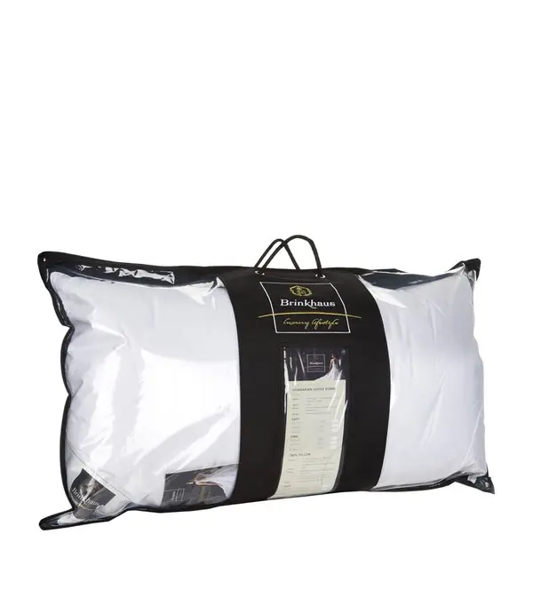 BRINKHAUS Hungarian Goose Down Oxford Pillow - White