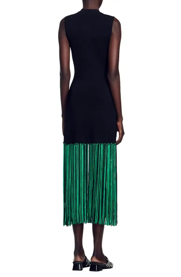 Sandro Bambie Fringe Dress